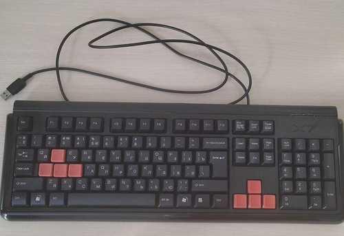 Игровая клавиатура A4Tech X7-G300, черный, USB
