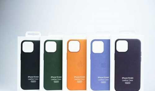 Чехол iPhone 13 mini кожаный MagSafe