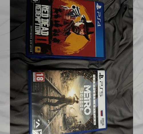 Red dead 2, Metro Exodus ps4,ps5