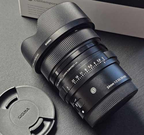 Объектив Sigma 24mm F2 DG DN Sony как новый