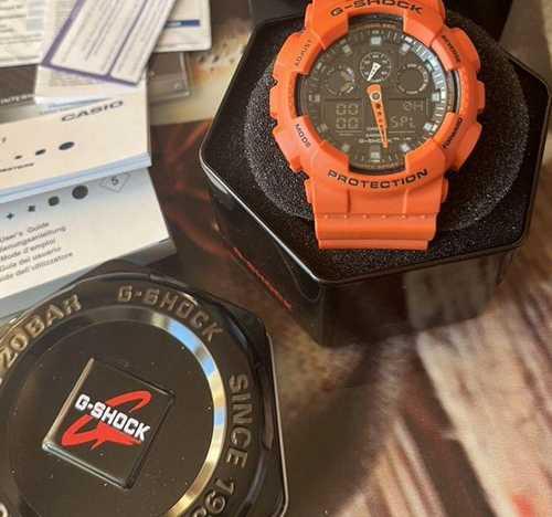 Часы casio g shock ga100l-4a