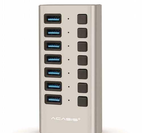 Хаб Acasis 7 ports 36w USB 3.0 12V/2A data Hub