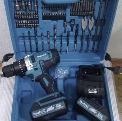 Аккумулятор. Шуруповерт Makita 36v-ударный + набор