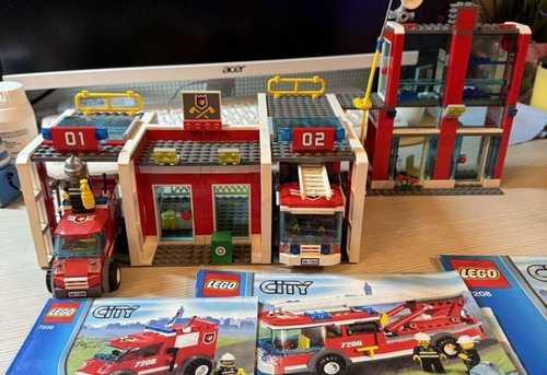 Lego City 7208 депо + 7207 катер + 7942 джип