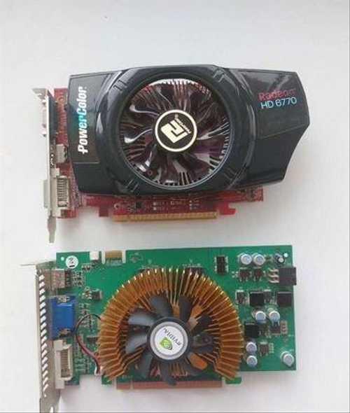 Видеокарта Radeon HD6770 1GB и GeForce 8600GTS