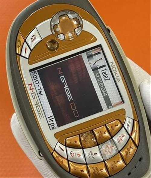 Nokia N-Gage QD gray orange. Новый