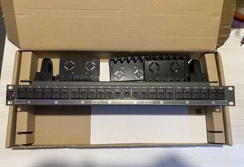 1U 24 port PowerCat 5e Patch Panel