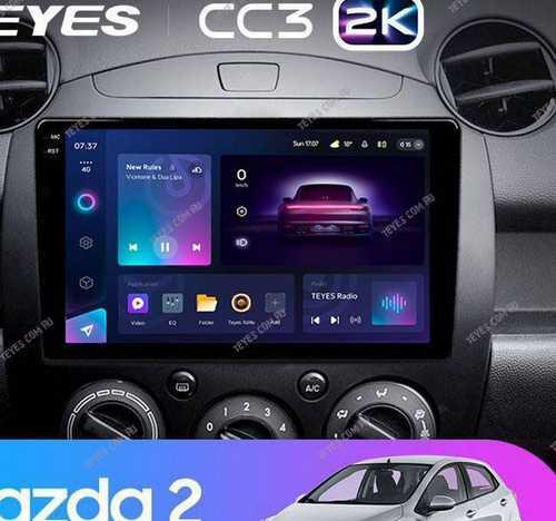 Магнитола Mazda 2 DE 2007-2014 Teyes 6/128 CC3 2K