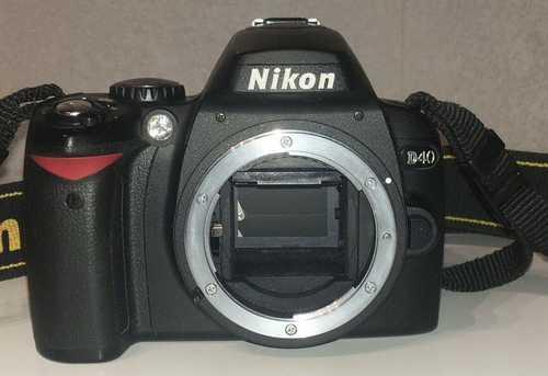 Фотоаппарат Nikon D40 Body + зарядка MH-23