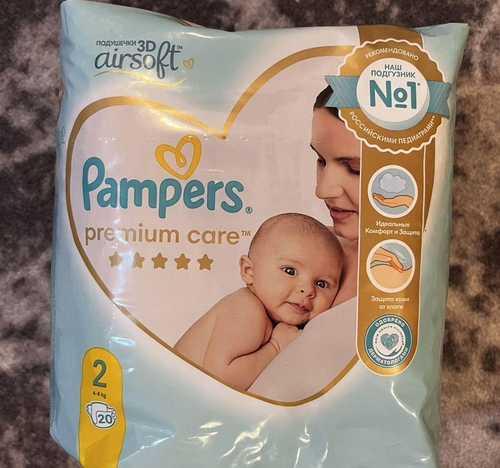 Подгузники pampers premium care (размер 2)