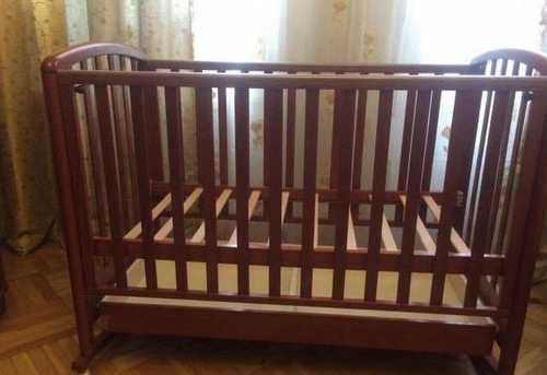Детская кровать с маятником baby italia