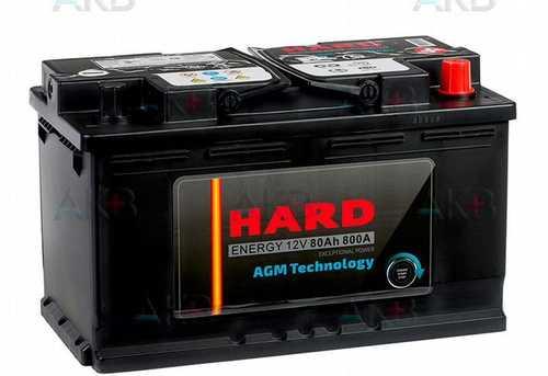 Аккумулятор автомобильный hard AGM 80Ah 800A (315x