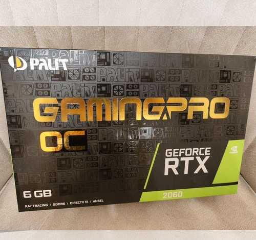 Видеокарта Palit rtx 2060 gamingpro oc