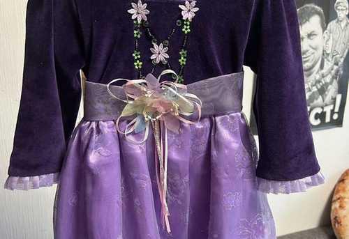 Нарядное праздничное платье для девочки 92