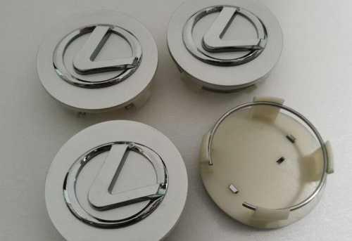 4шт колпаки для дисков Lexus 63мм / 56мм серебро