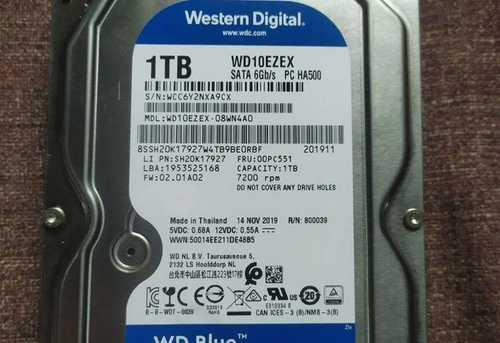 Жёсткий диск Western Digital 1 тб