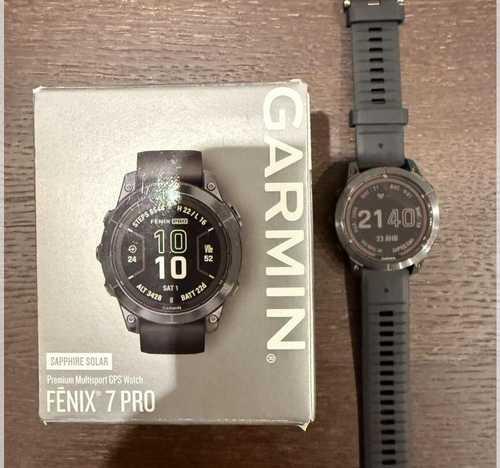 Часы garmin fenix 7 pro sapphire solar