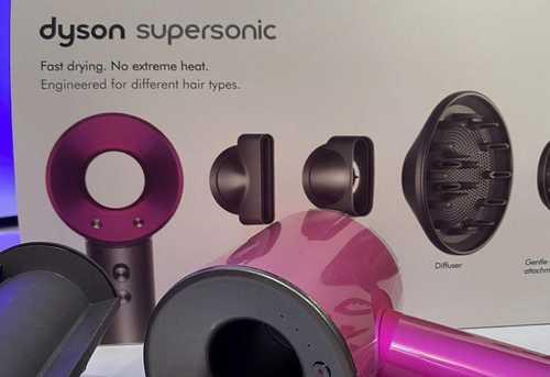 Фен Dyson supersonic hd08 (розовый). Новый. Lux