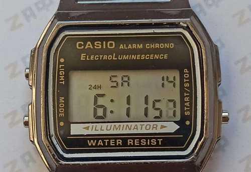 Ретро часы Casio Alarm Chrono, тёмно-серые 12112
