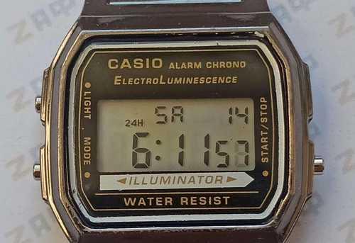 Ретро часы Casio Alarm Chrono, тёмно-серые 12112