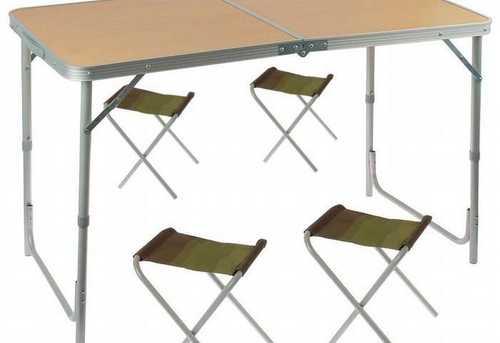 Комплект для кемпинга раскладной стол и 4 стула