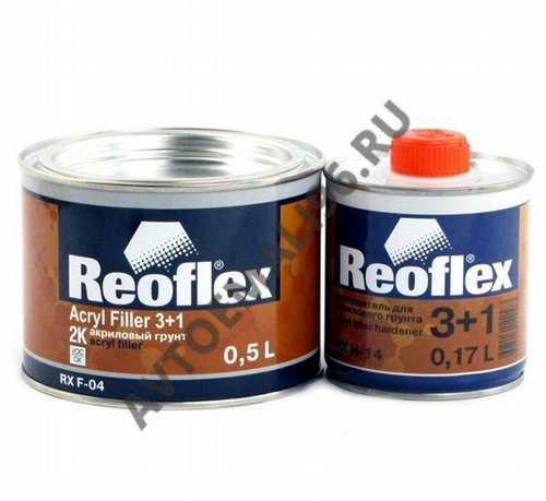 Reoflex/реофлекс Грунт 3+1 2К акриловый Серый 0.5к