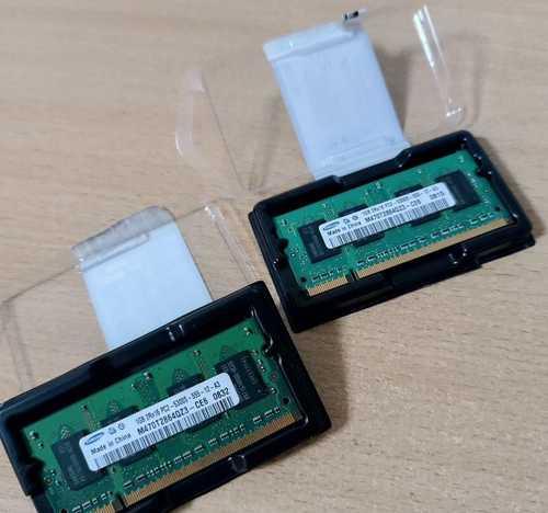 Модули памяти SO-dimm DDR2 667 мгц 2x1 гб Samsung