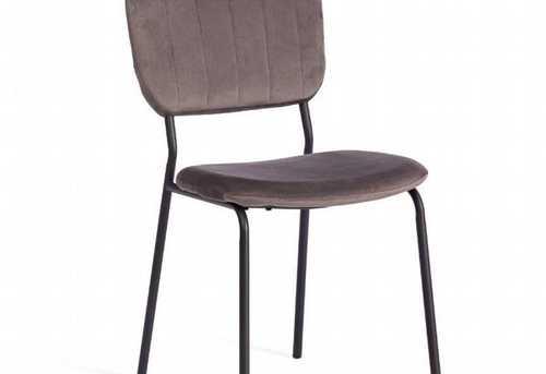 Дизайнерский мягкий стул для дома Malm серый вельв