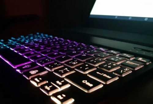 Беспроводная клавиатура с подсветкой, чёрная