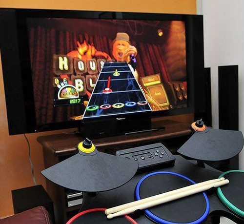 Барабаны guitar hero ps3 + 2 игры к ней