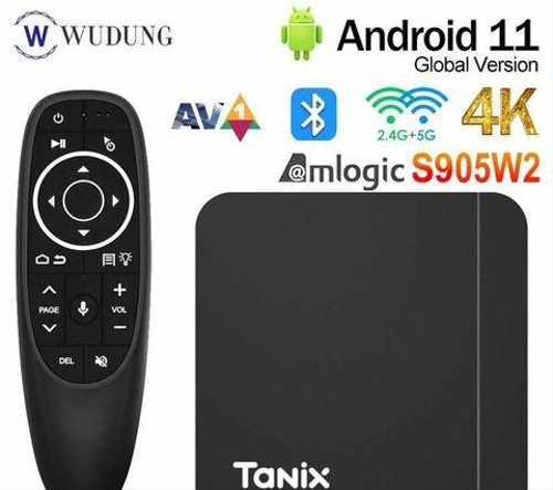 Комплект Android TV Box Tanix W2 и Пульт с голосом