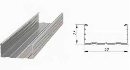 Профиль ппс 60/27 (3м) 0,5мм. толщина стенки