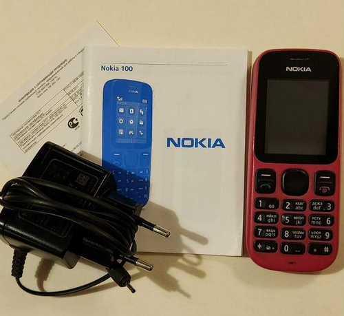 Телефон Nokia 100 (полный комплект, чек)