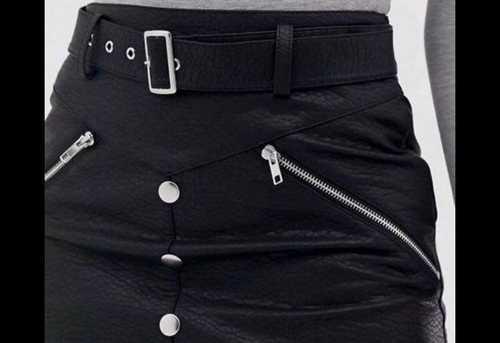 Юбка кожаная ASOS xs