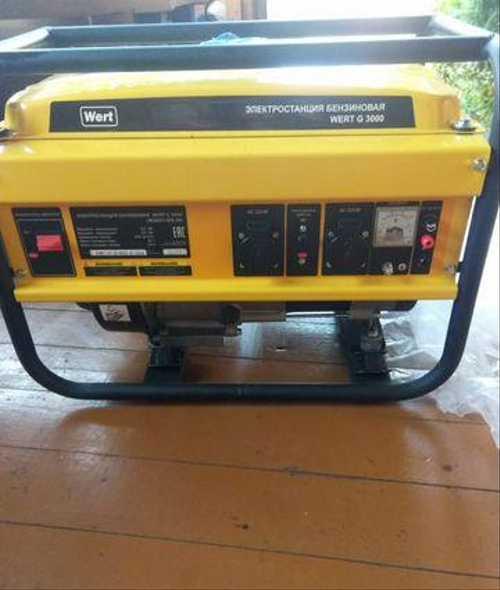 Бензиновый генератор wert G3000
