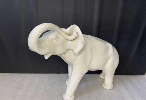 Старинная Фаянсовая статуэтка Слон