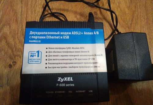 Adsl модем zyxel P660RU2 EE Annex a/b