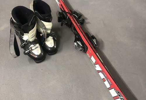 Горные лыжи Volki с ботинками (размер 40-41)