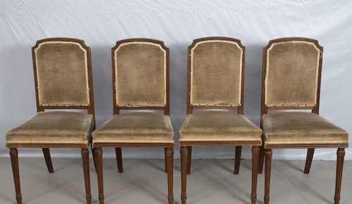 Комплект антикварных стульев 4шт. Классицизм