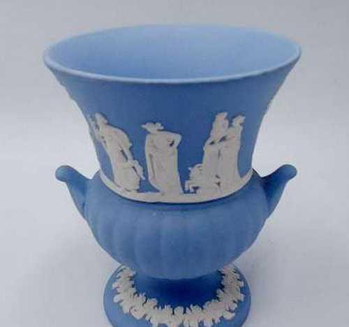 Винтажная Вазочка Веджвуд Wedgwood Голубая