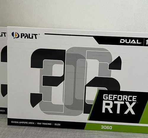 Видеокарта Palit GeForce RTX 3060 dual 12GB 192bit