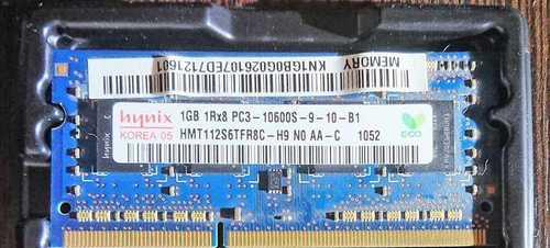 Sodimm DDR3 1gb Hynix для ноутбука