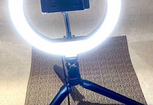 Кольцевая лампа селфи со штативом 20 см для фото