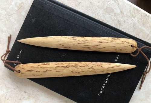 Нож деревянный Финляндия для резки бумаги