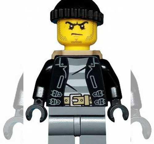 Минифигурка Lego Police - City Bandit Male with B