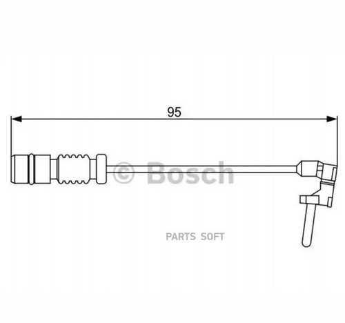 Датчик износа колодок 1987474901,1987474901,bosch