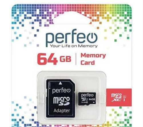 Карта памяти Perfeo 64GB