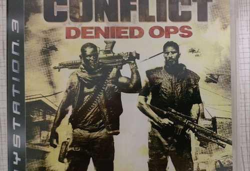 Игра диск ps3 Conflict Denied Ops