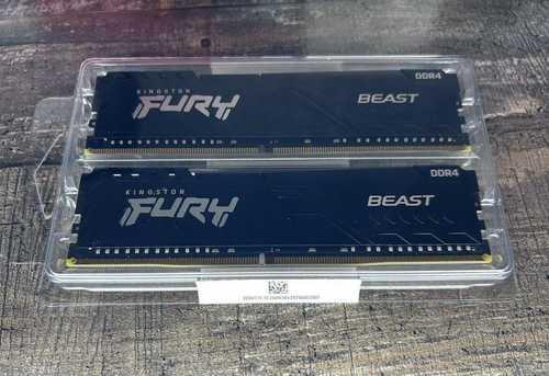 Оперативная память ddr4 32gb (2x16) kingston Fury