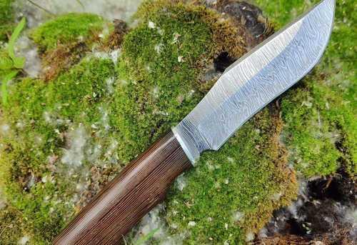 Нож туристический Кобра дамаск венге